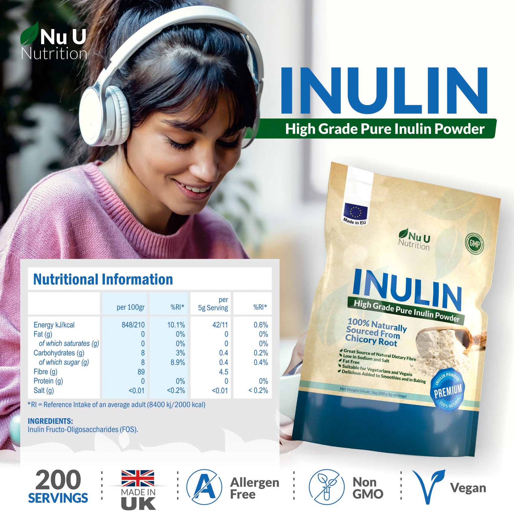 Inulin Powder – Nu U Nutrition