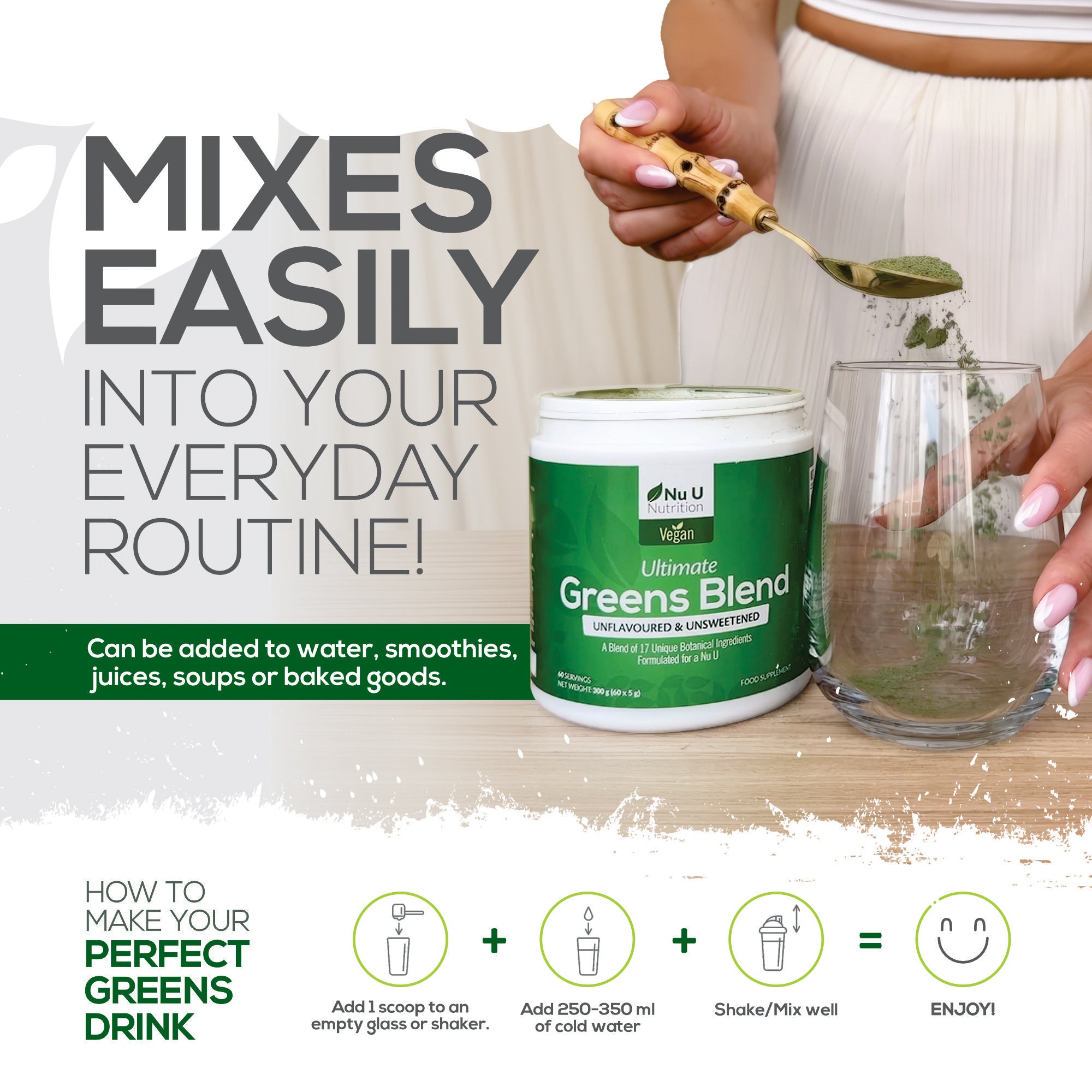 Ultimate Greens Blend Powder - 17 Organic Ingredients for Health, Vita ...